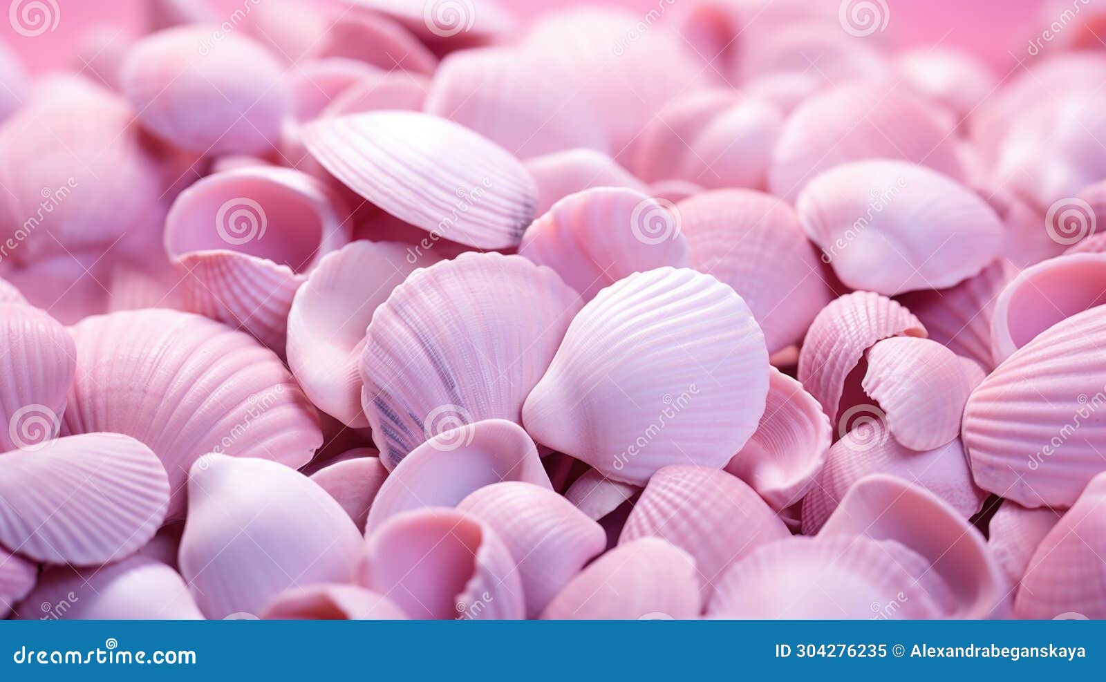 A Pile of Pink Shells, Background Image Stock Illustration ...