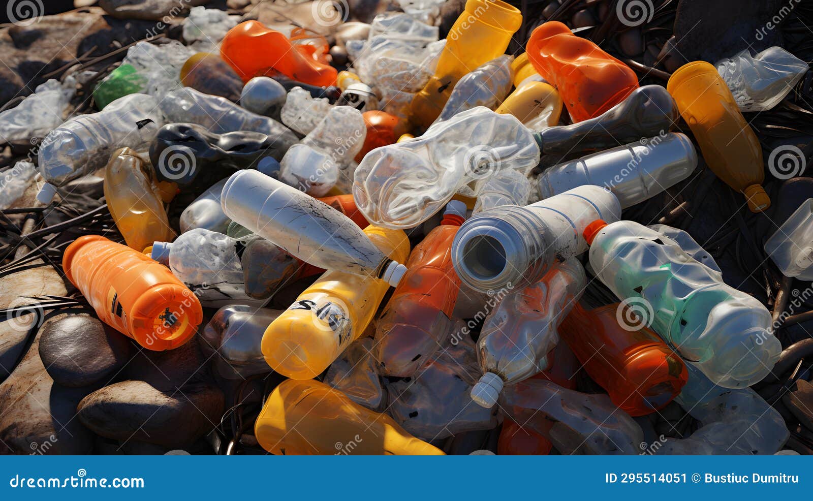 Pile of Plastic Bottles,environmental Problem Concept Stock Image ...