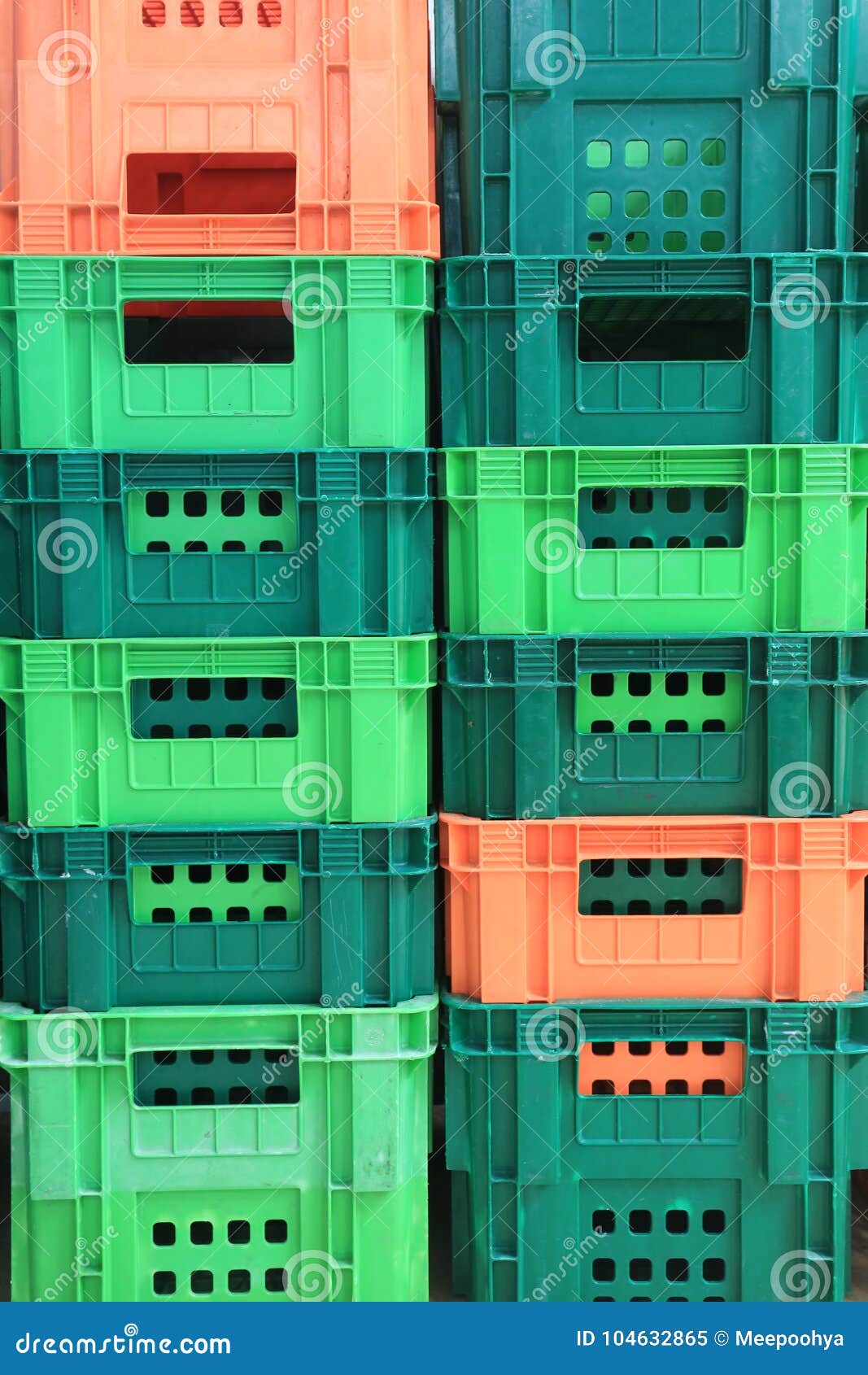 Pile Plastic Container. stock image. Image of shipping - 104632865