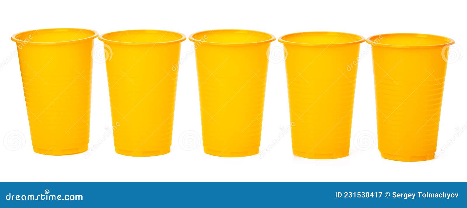 Pile of Plastic Cups on White Background Stock Image - Image of ...