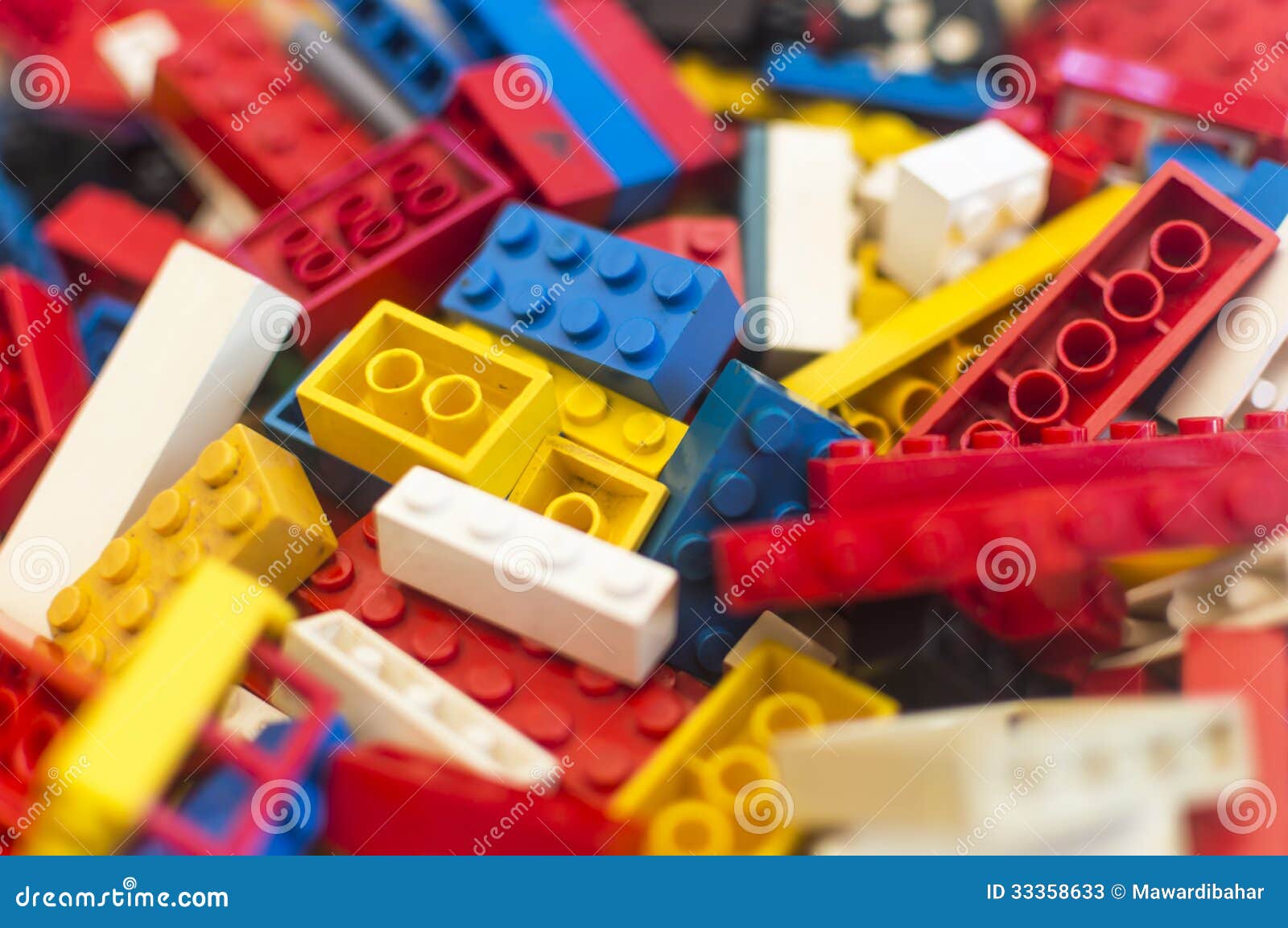 Pile plastic toy blocks stock image. Image of white, brick - 33358633
