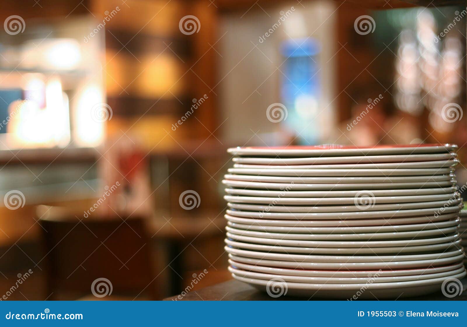 Pile of plates stock image. Image of porcelain, circles - 1955503