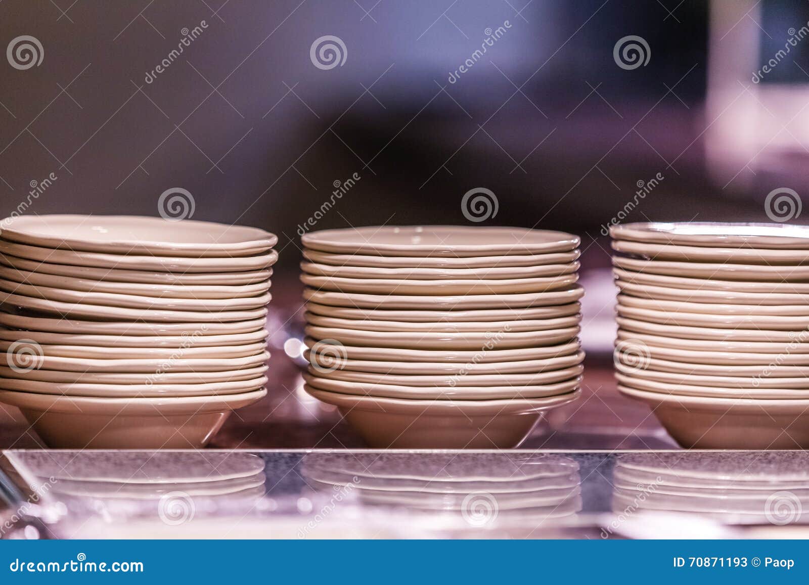 Pile of plates stock image. Image of main, breakfast - 70871193