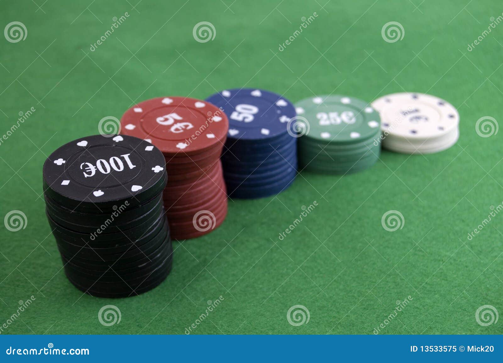 Pile of poker chips stock image. Image of money, value - 13533575