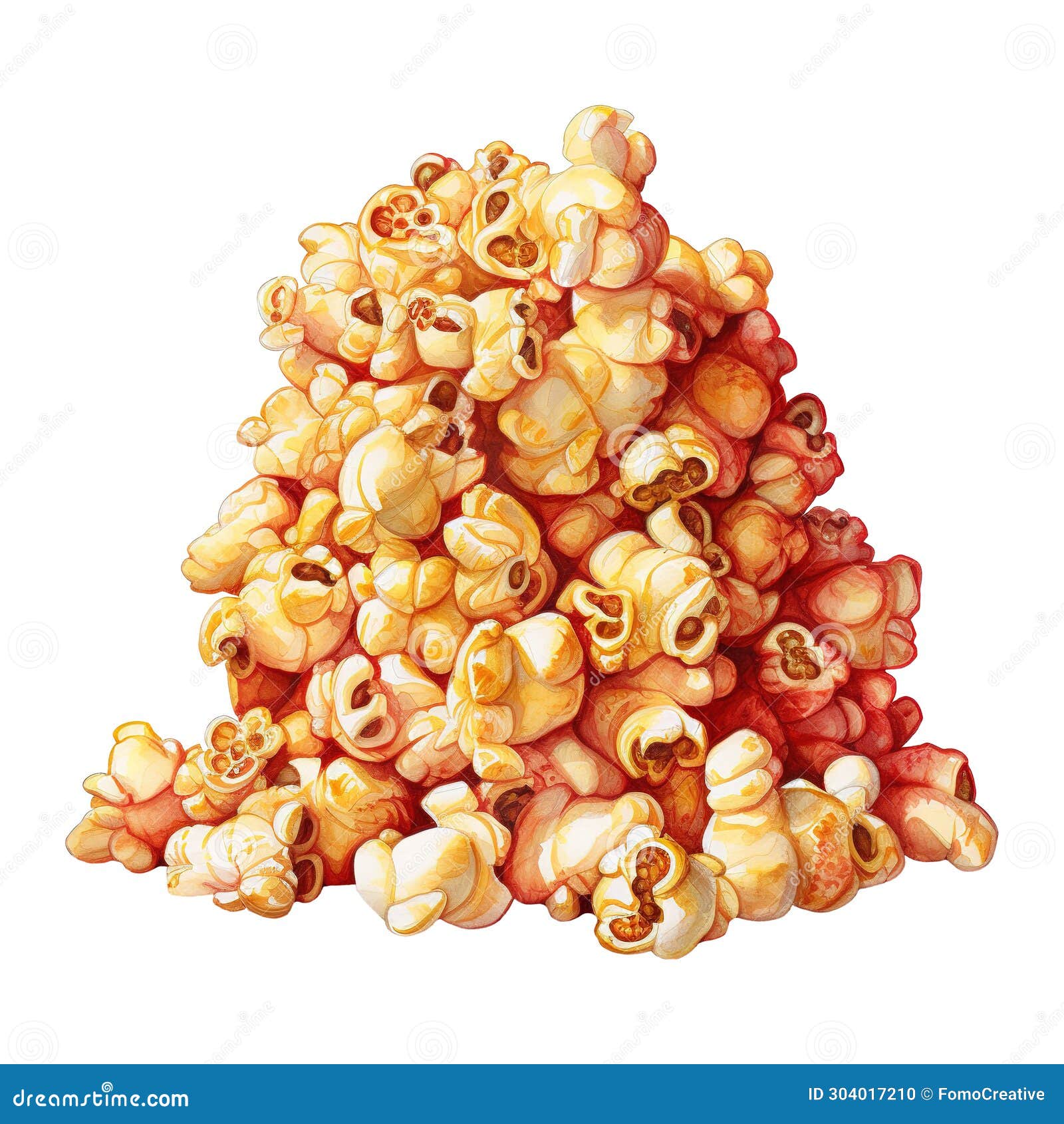 Pile of Popcorn stock illustration. Illustration of time - 304017210