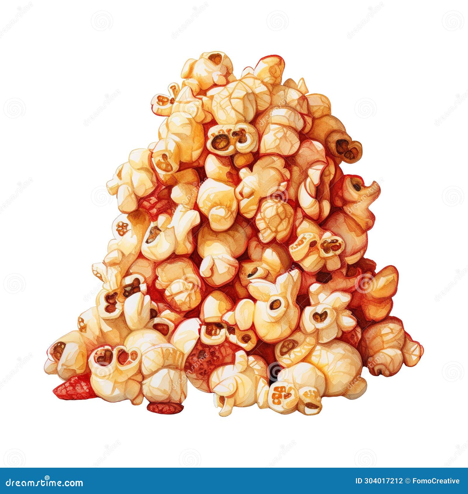 Pile of Popcorn stock photo. Illustration of delicious - 304017212
