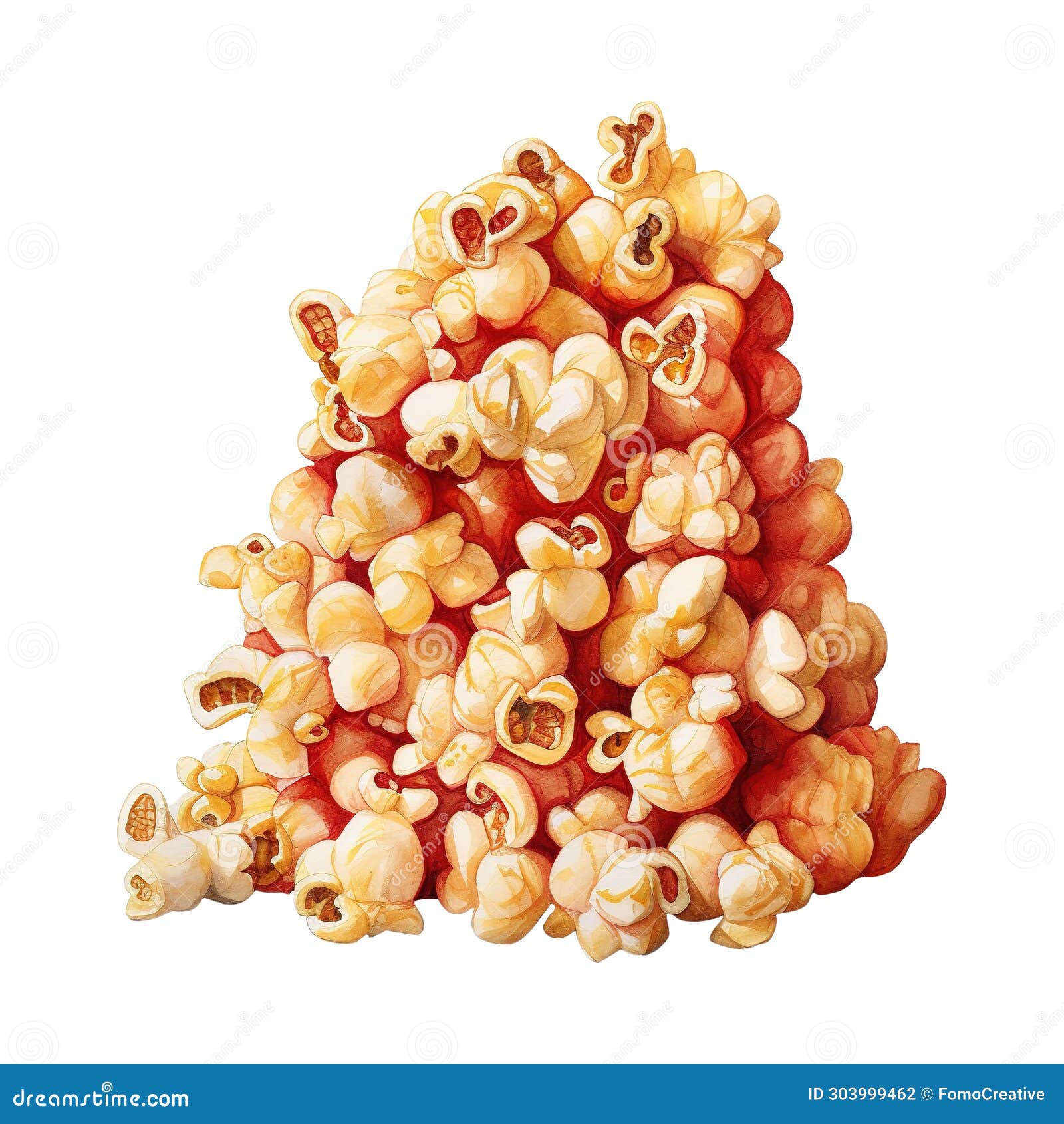 Pile of Popcorn stock photo. Illustration of salty, delicious - 303999462