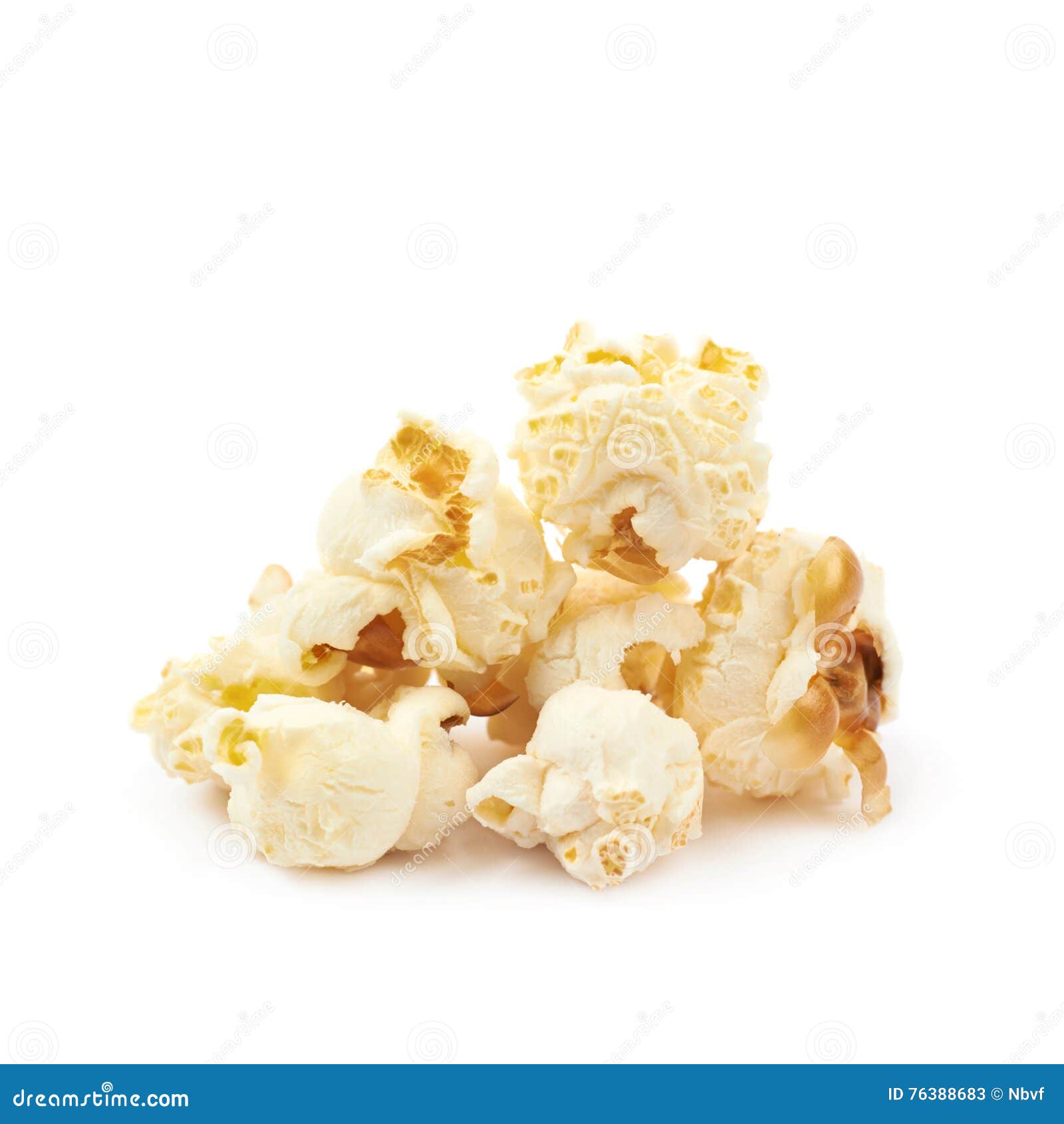 Pile of Popcorn Flakes Isolated Stock Image - Image of roast, macro ...