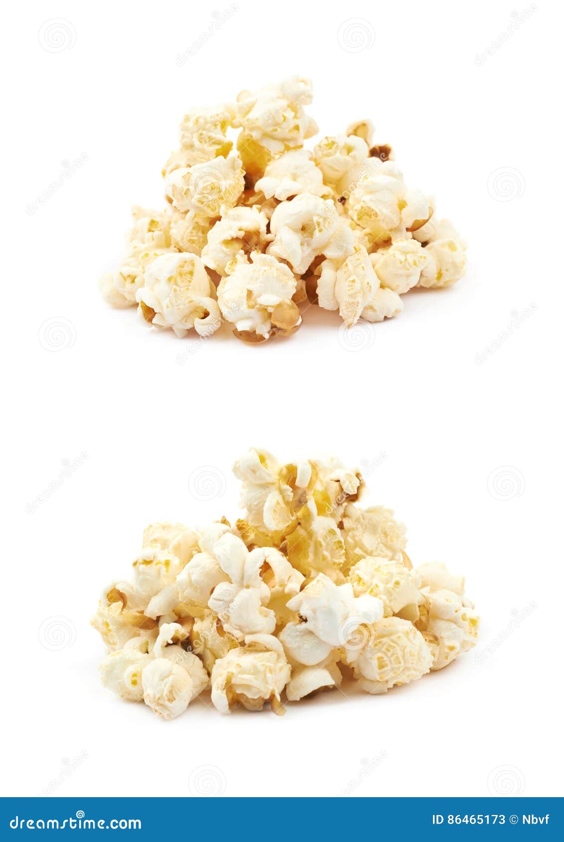 Pile of Popcorn Flakes Isolated Stock Image - Image of pile, butter ...