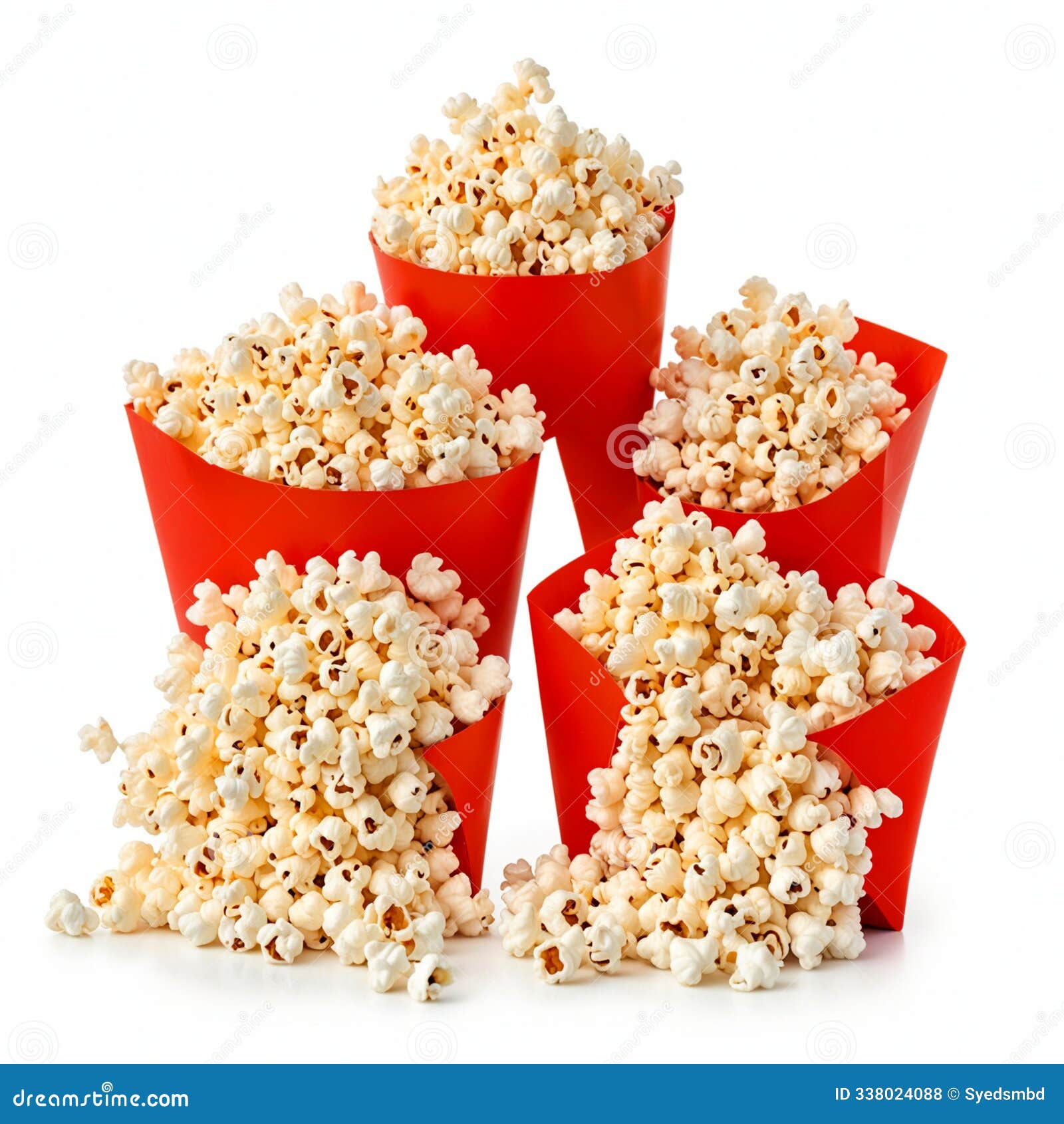 Popcorn Is Isolated In A Strip Wrapper Box For Your Produce, An ...