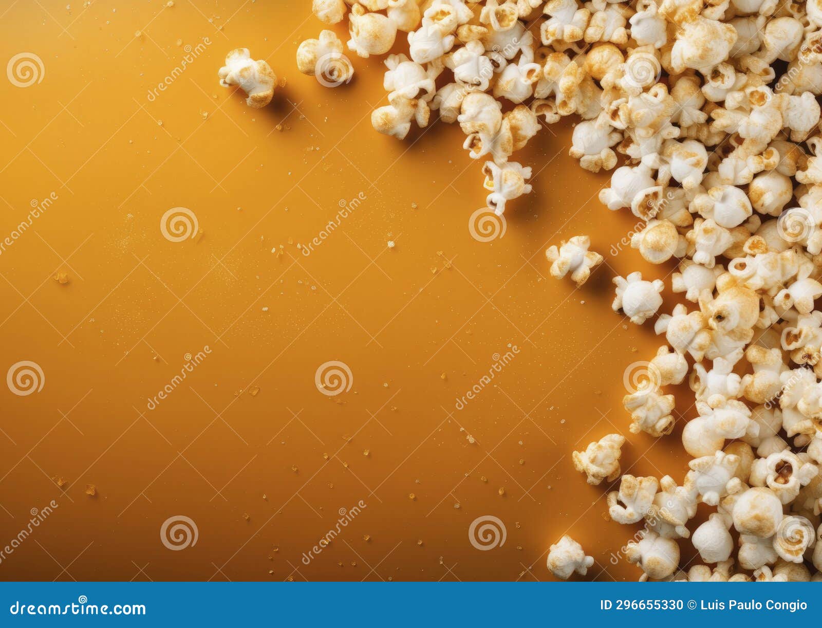 A Pile of Popcorn on a Table Stock Photo - Image of tradition, bucket ...