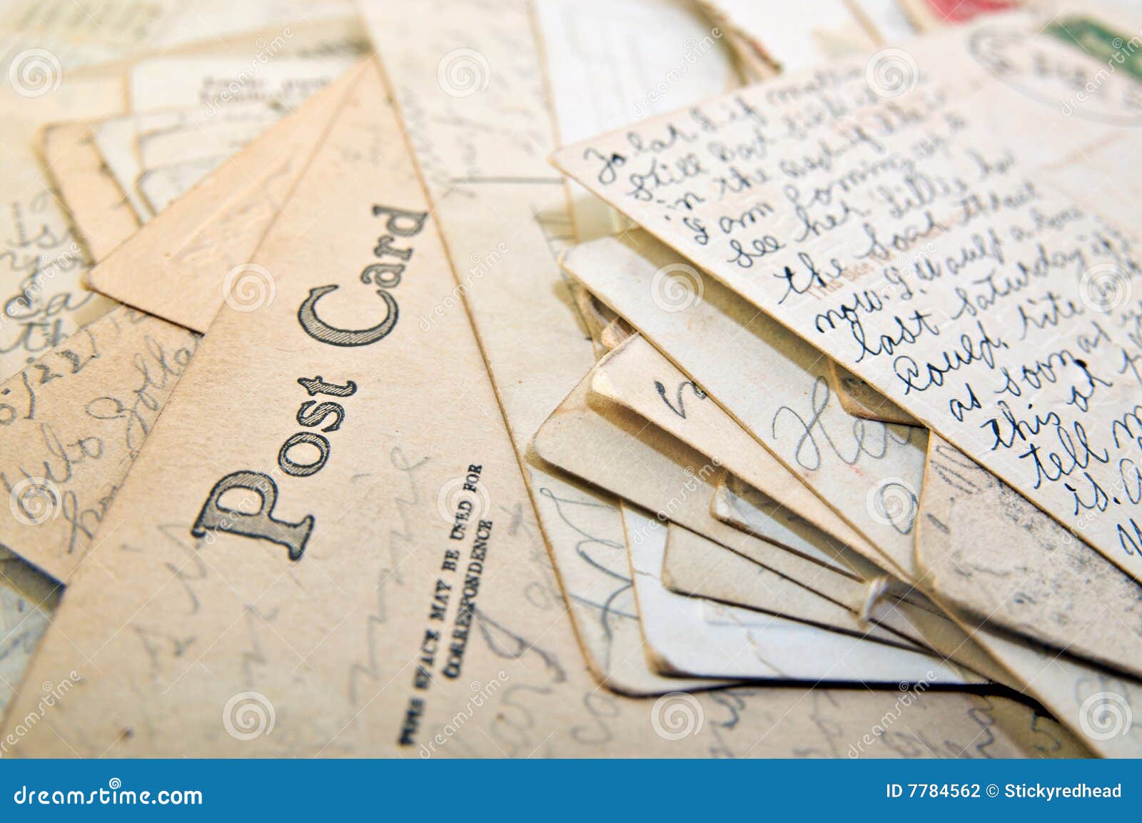 Pile of Postcards stock photo. Image of fashioned, send - 7784562