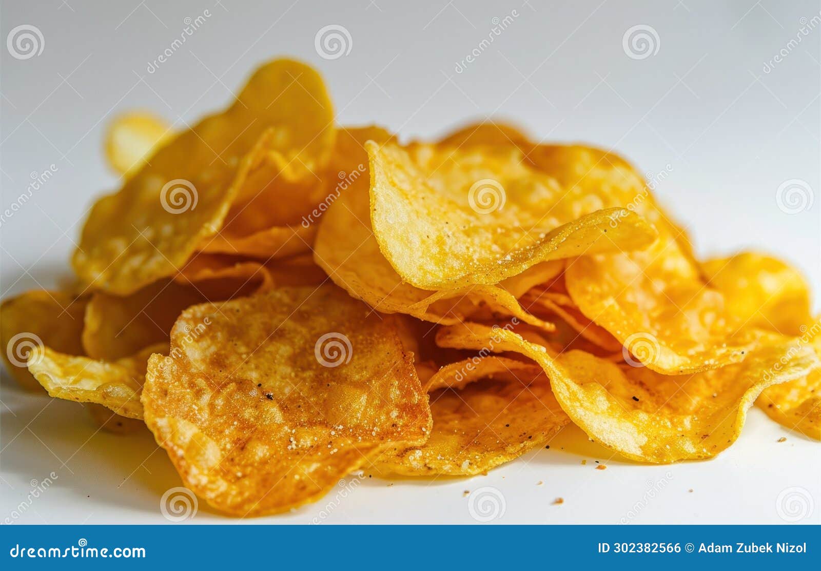 A pile of potato chips stock illustration. Illustration of delicious ...