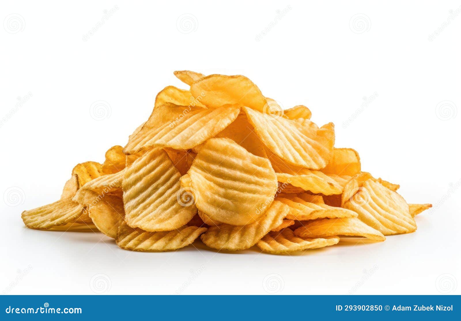 A pile of potato chips stock illustration. Illustration of chip - 293902850