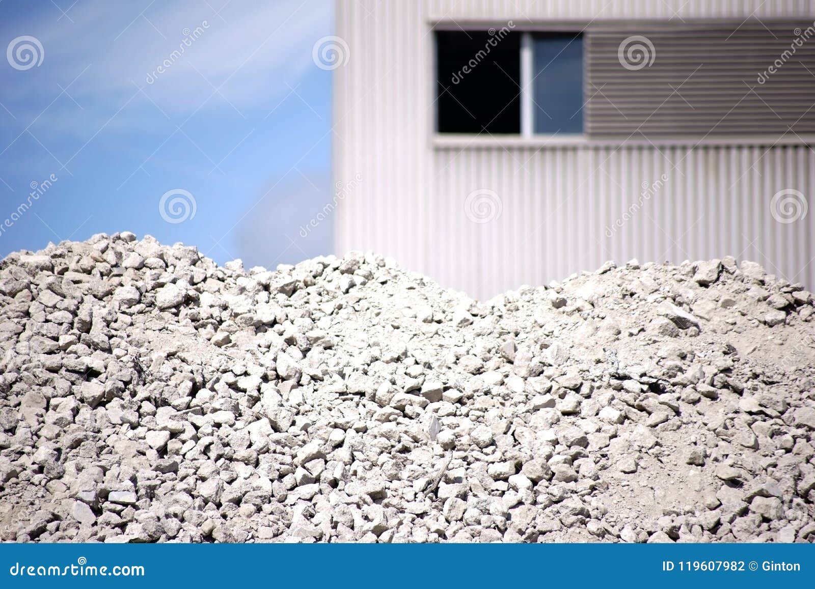 Piled Concrete Curbstones. Construction Material For Road Construction ...