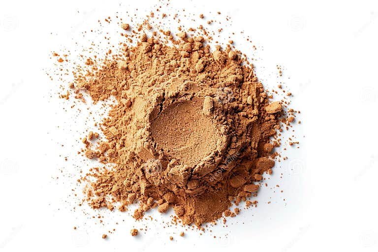 A Pile of Powdered Substance Sits on a White Surface, Awaiting Use or ...