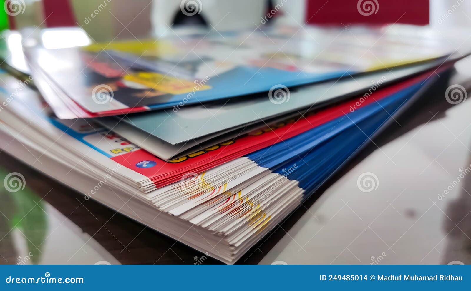 Shelf With Brochures Royalty-Free Stock Photography | CartoonDealer.com ...