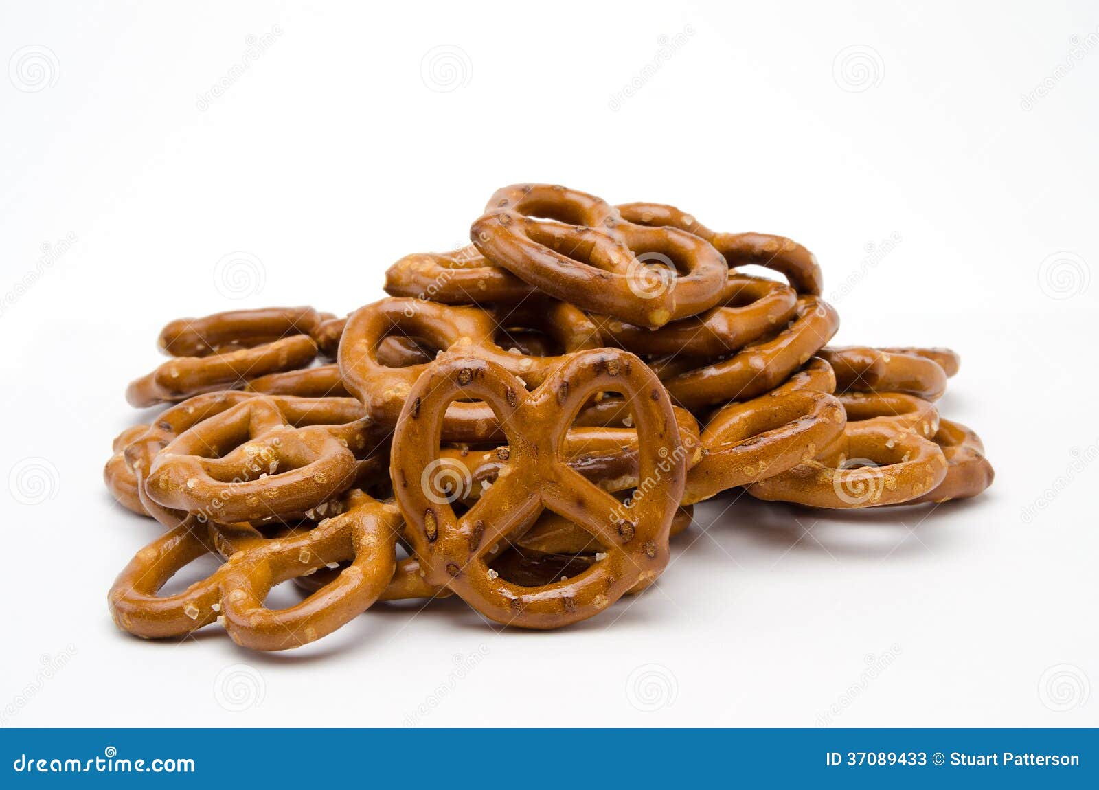 A Pile of Pretzels stock image. Image of preztel, food - 37089433
