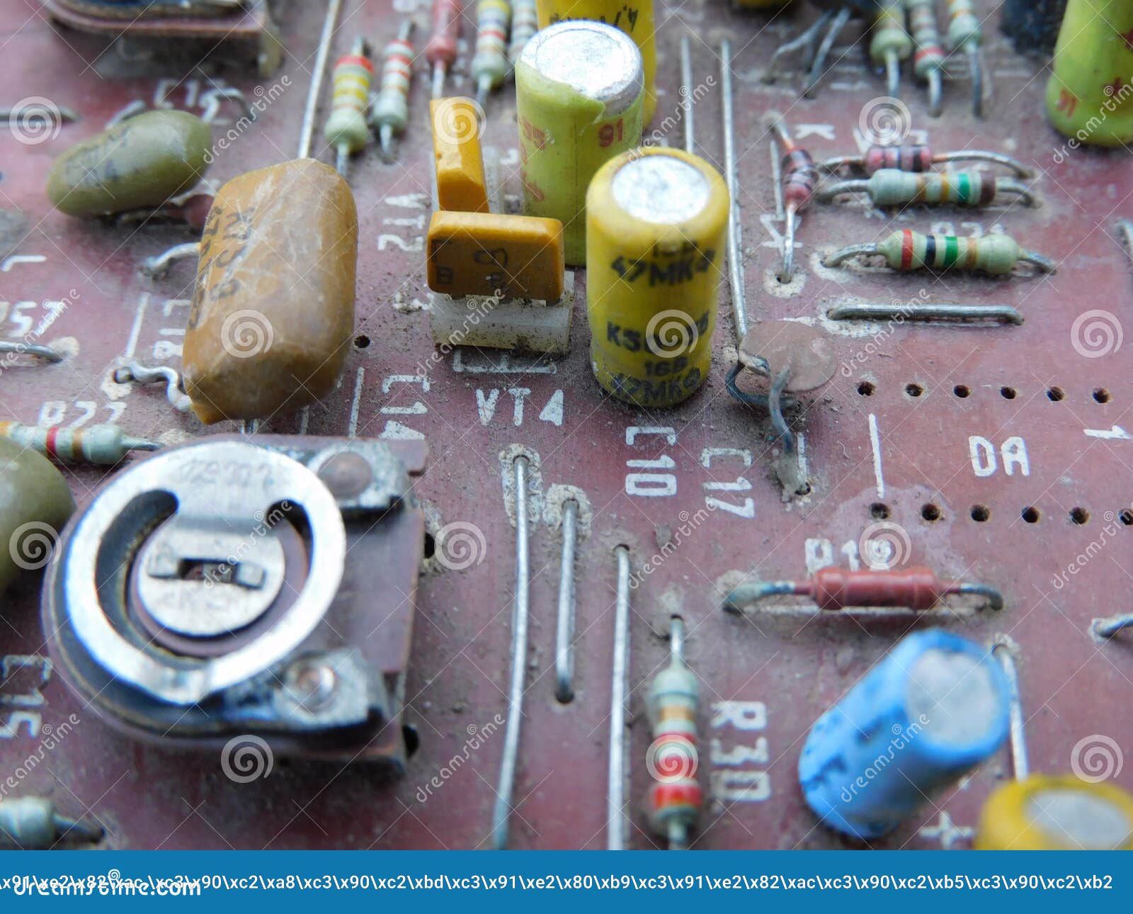 Pile of Printed Circuit Boards with Elements and Relays. Stock Photo ...