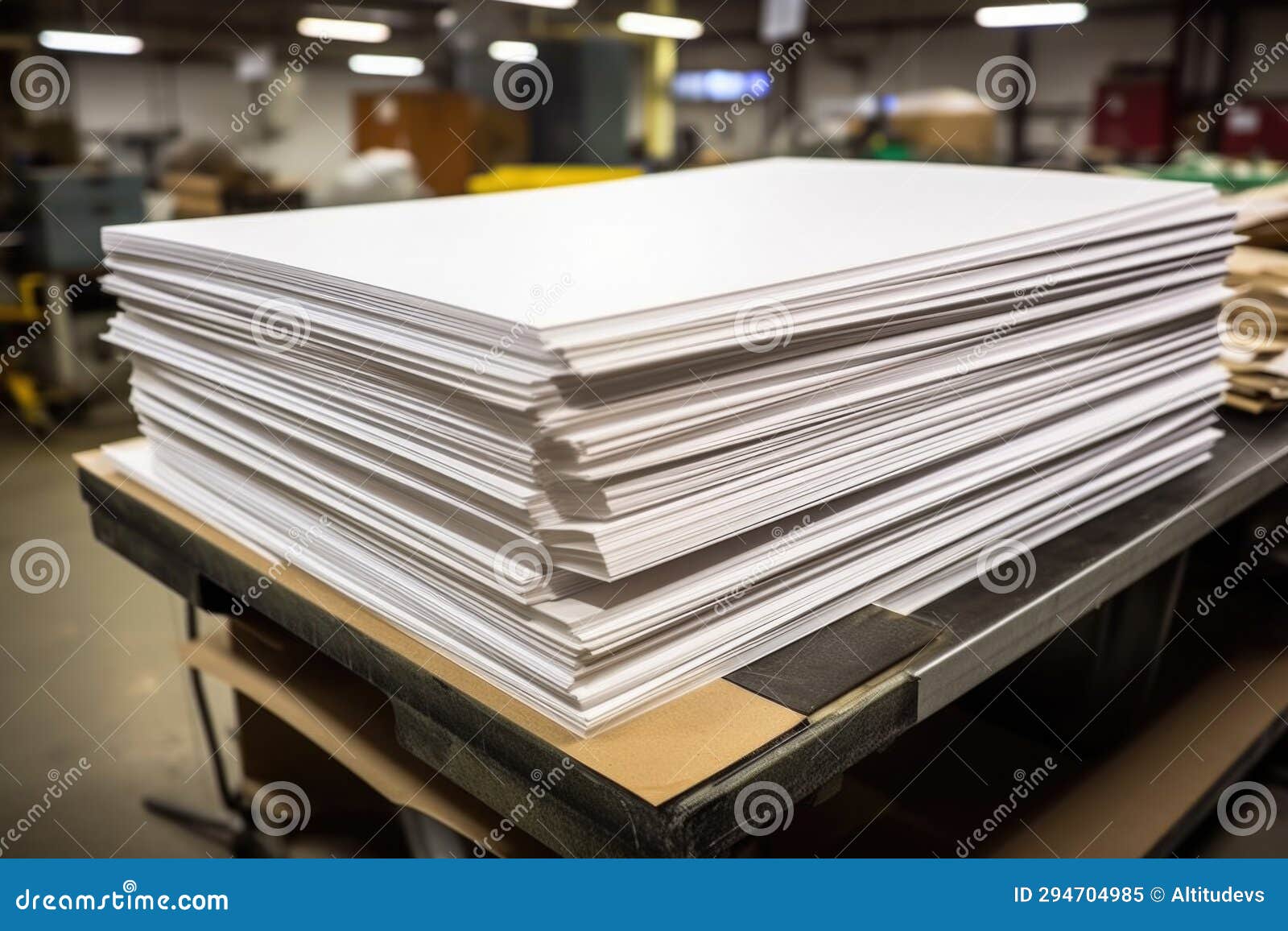 A Pile of Printed Pages Ready To Be Bound Stock Illustration ...