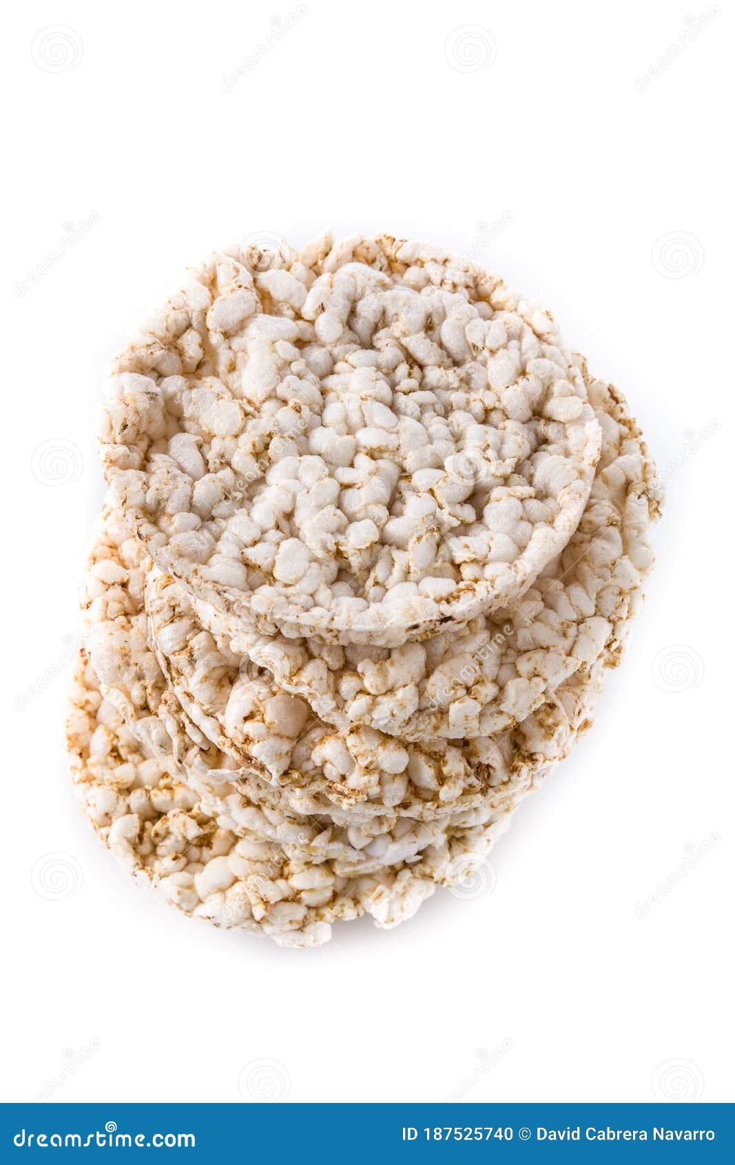 Pile of puffed rice cakes stock photo. Image of veggie - 187525740