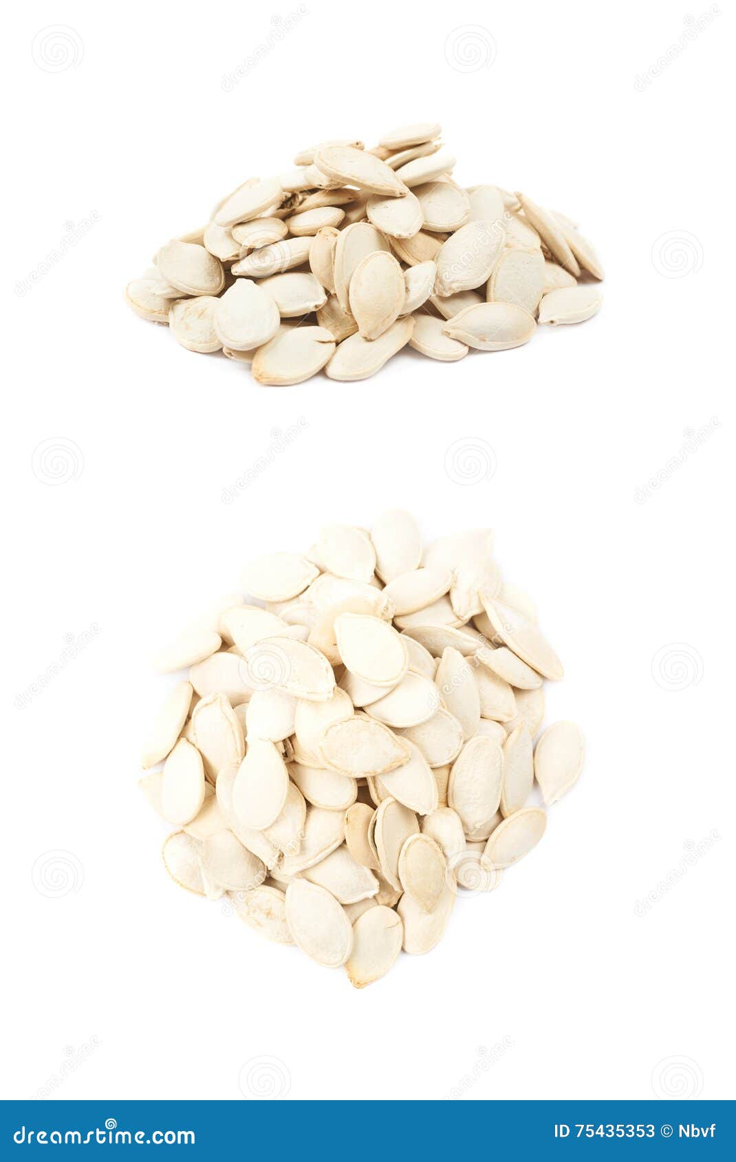 Pile of Pumpkin Seeds Isolated Stock Image - Image of ingredient, grain ...