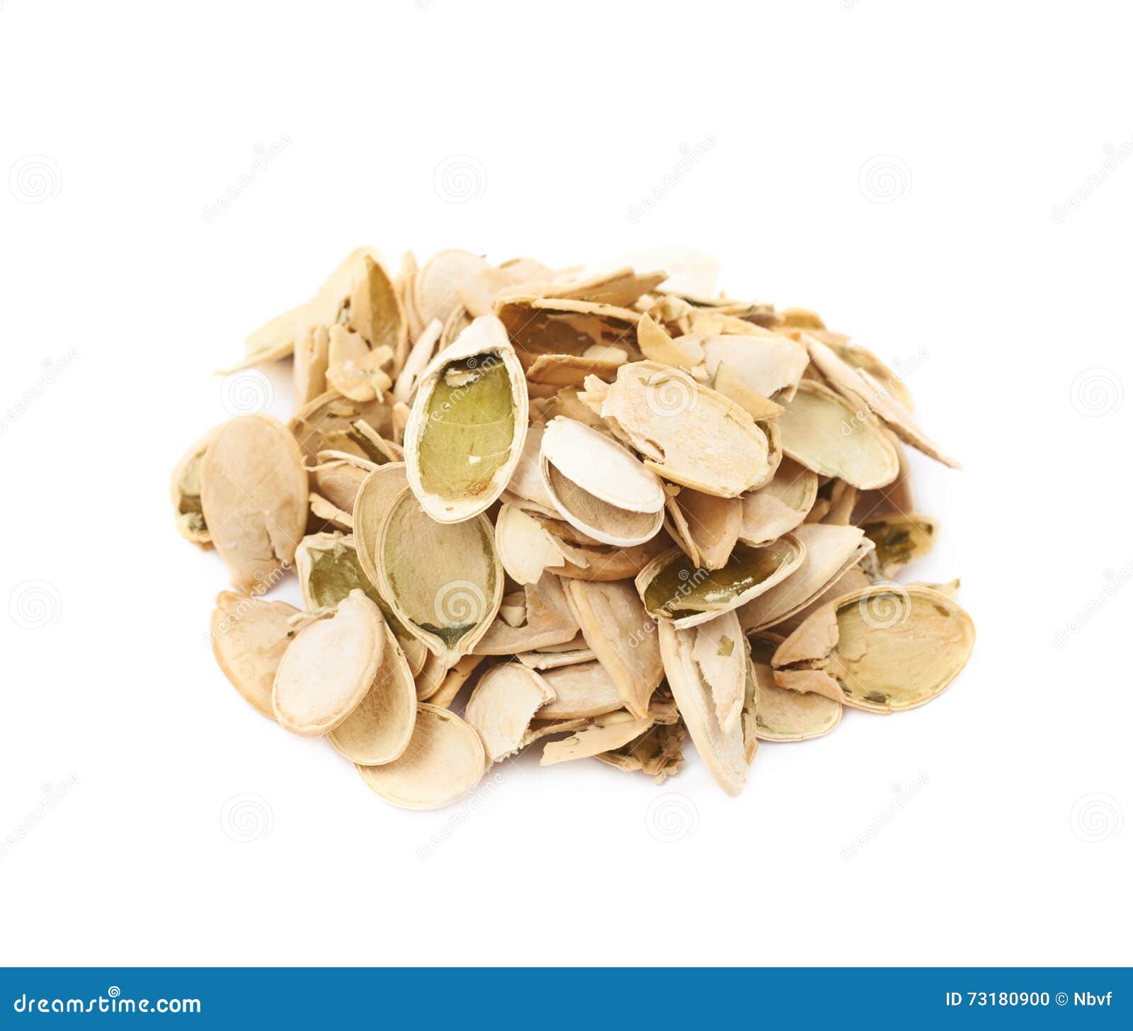 Pile of Pumpkin Seeds Shells Isolated Stock Photo - Image of isolated ...