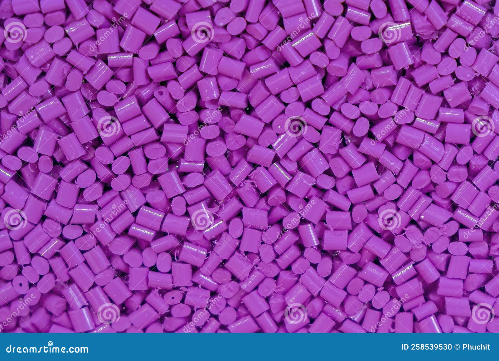 The Pile of Purple Pigment Material for Injection Process Stock Photo ...