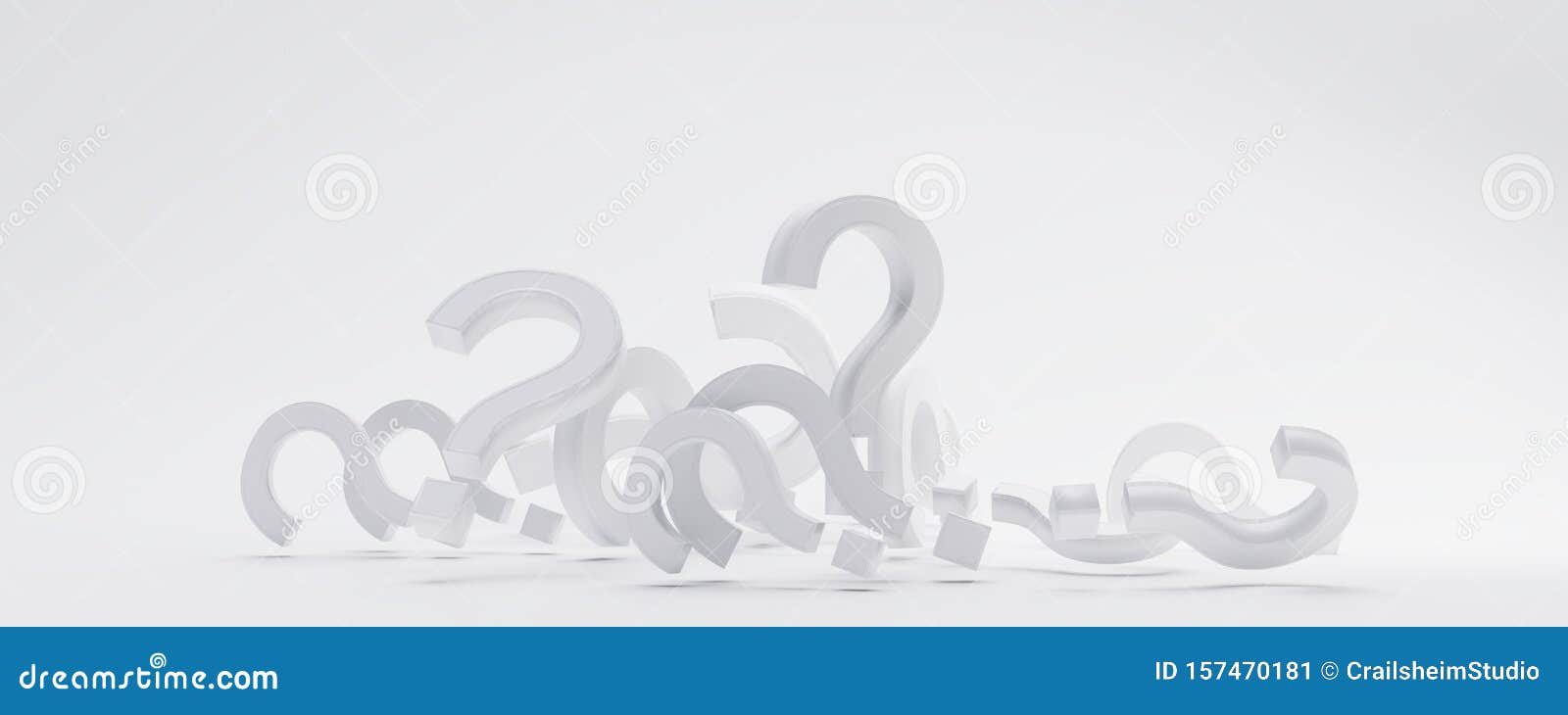 Pile of Question Marks 3d-illustration Stock Illustration ...