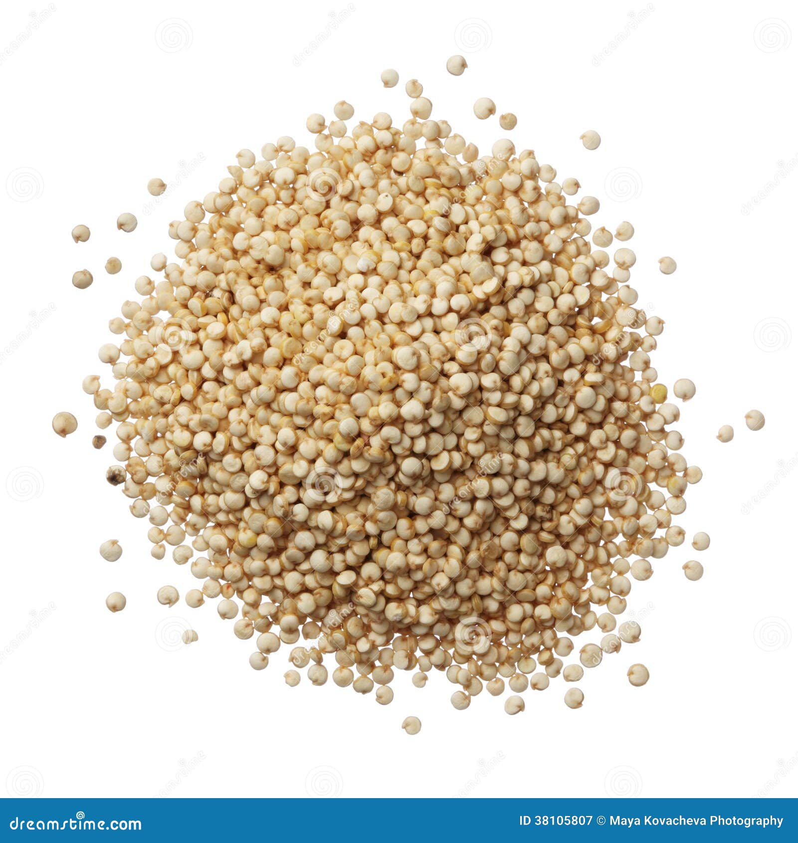 Pile of Quinoa Grain Isolated on a White Background Stock Image - Image ...