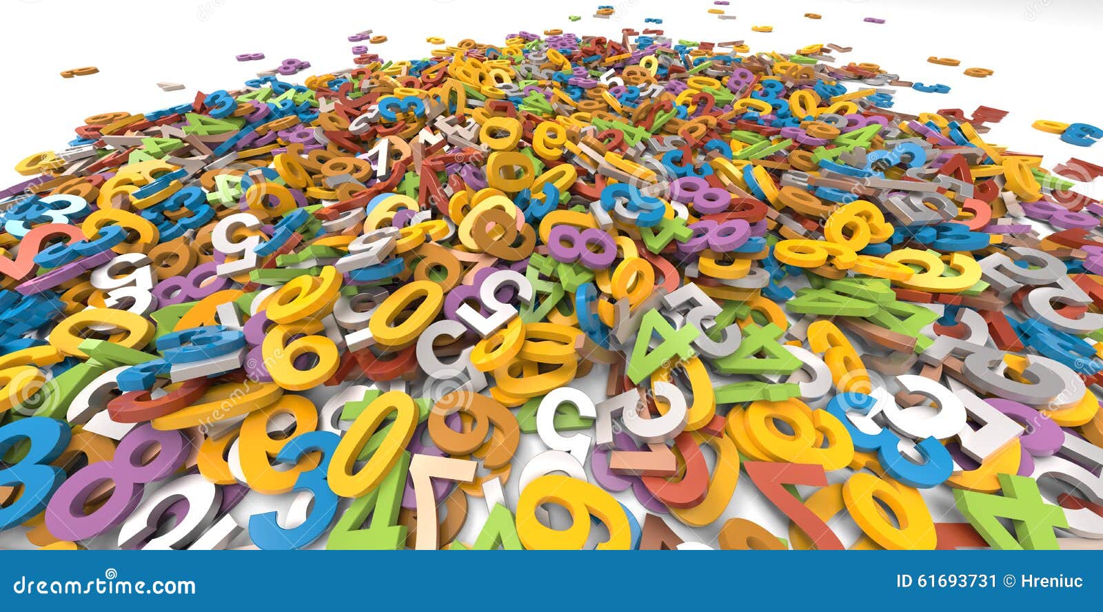 Random Numbers Cartoon Vector | CartoonDealer.com #2270401