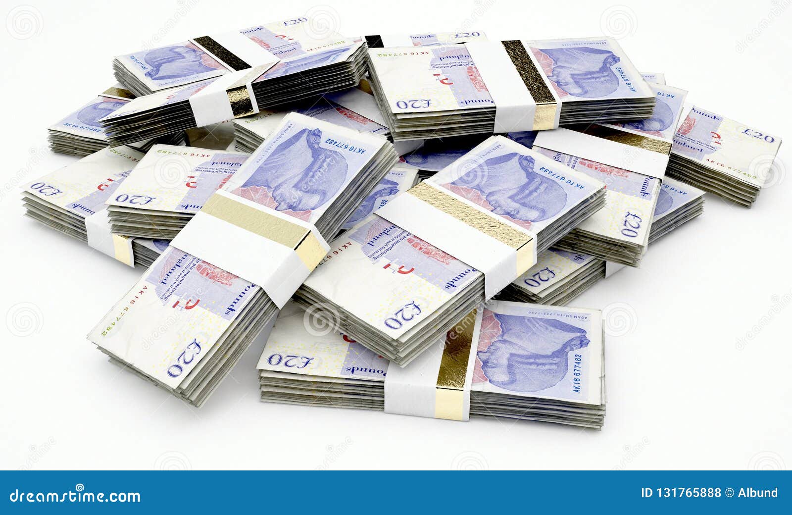 Scattered Banknote Stacks editorial stock photo. Illustration of paper ...