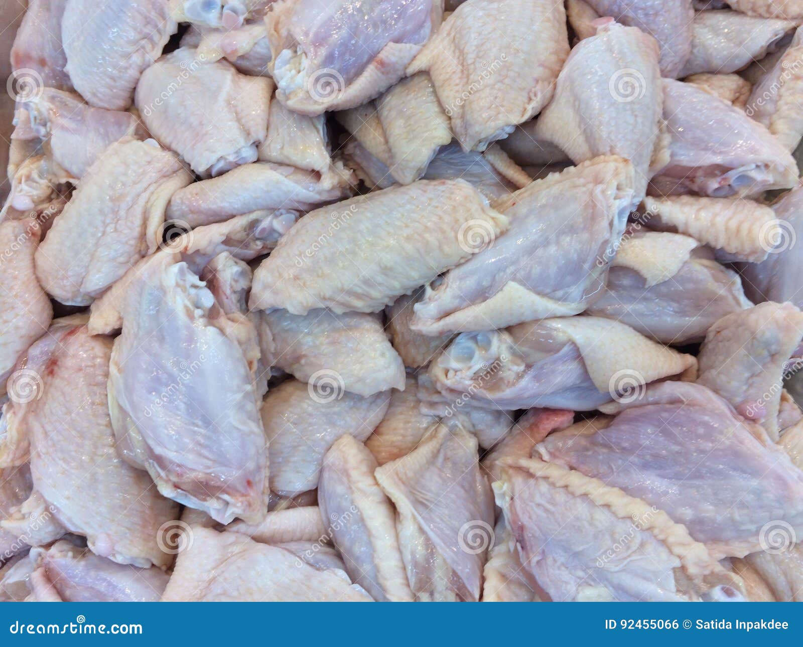 A Pile of Raw Chicken Wings. Stock Photo - Image of wings, food: 92455066