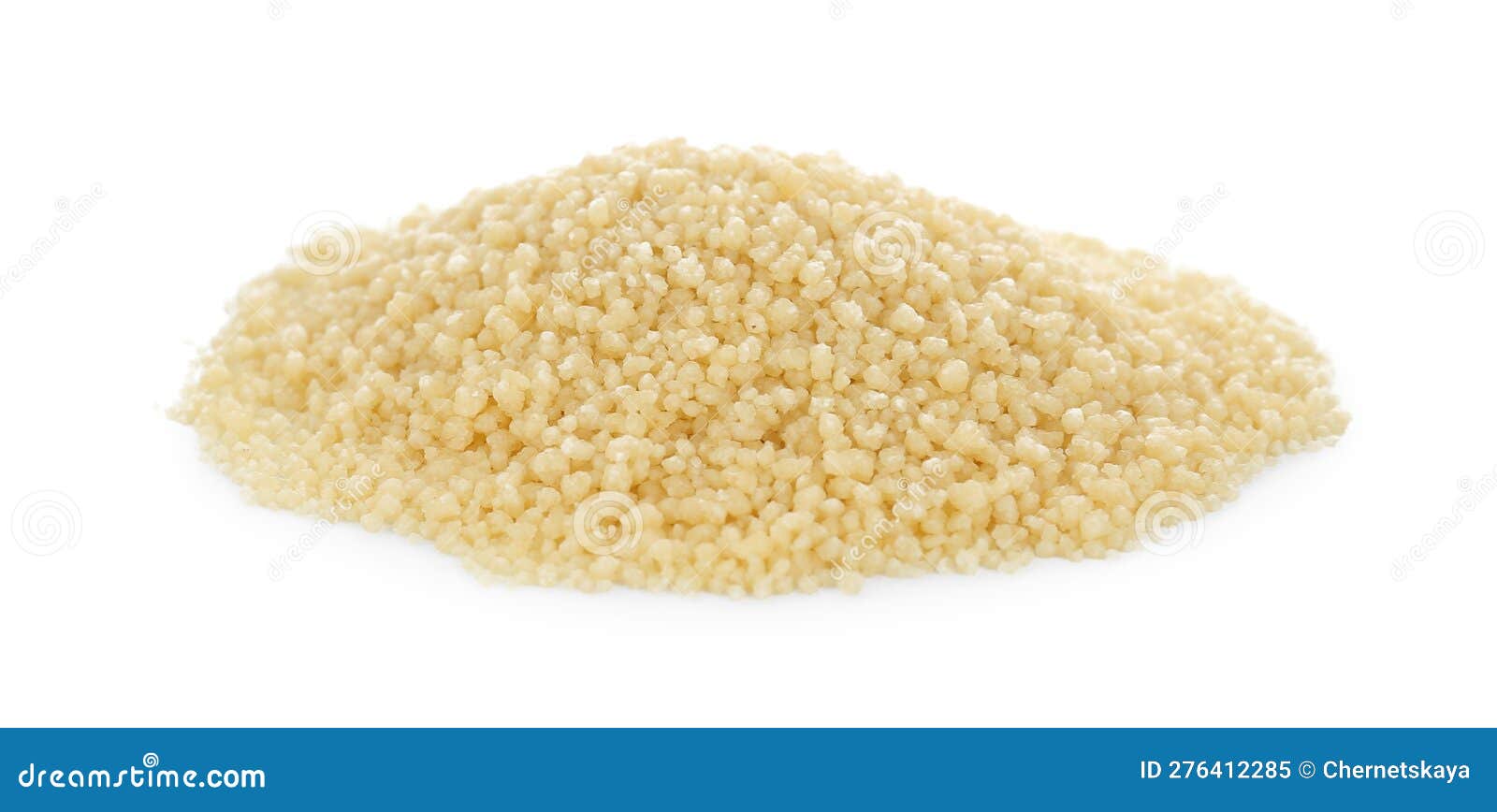 Pile of Raw Couscous on White Background Stock Image - Image of cereal ...