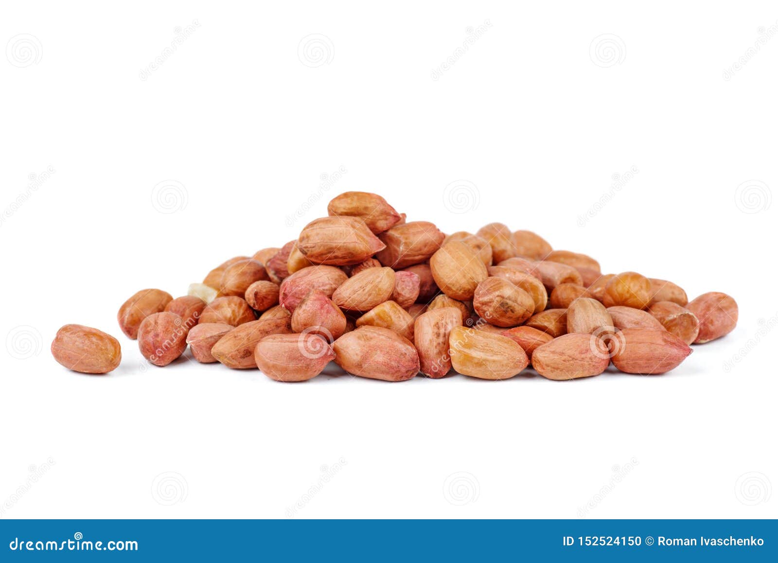 Pile of Raw Shelled Peanuts Stock Photo - Image of vegetarian, food ...