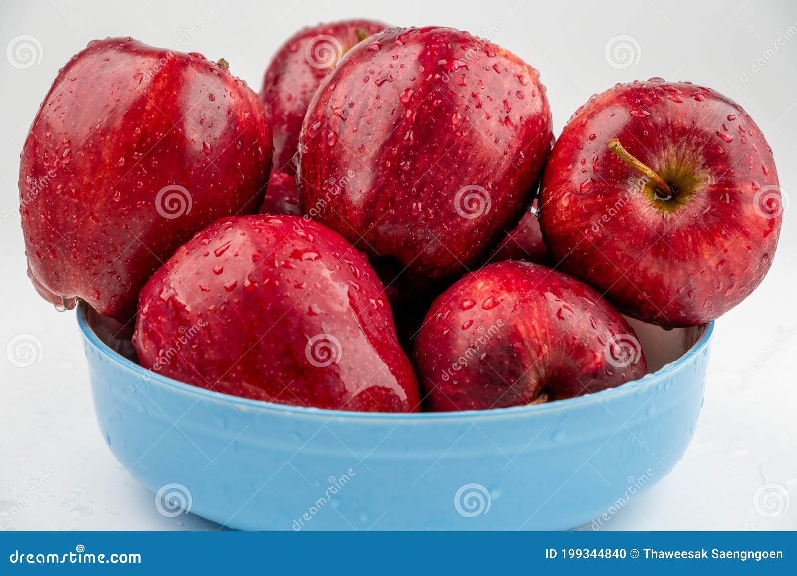 Pile of Red Appl with Clear Water Drop on Shell Surface Texture Pattern ...
