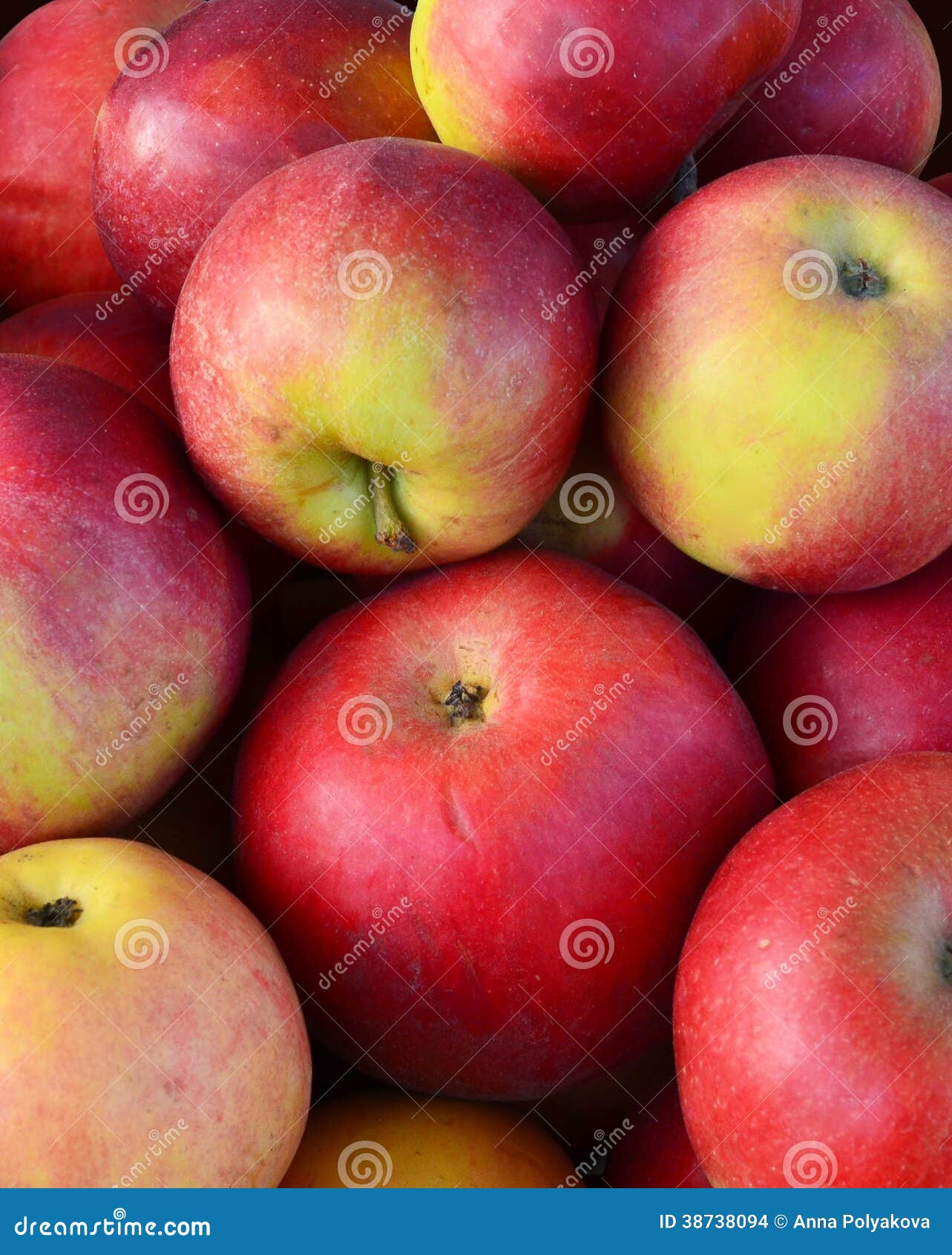 Pile of Red Apples Closeup/ Stock Photo - Image of beverage, peeping ...