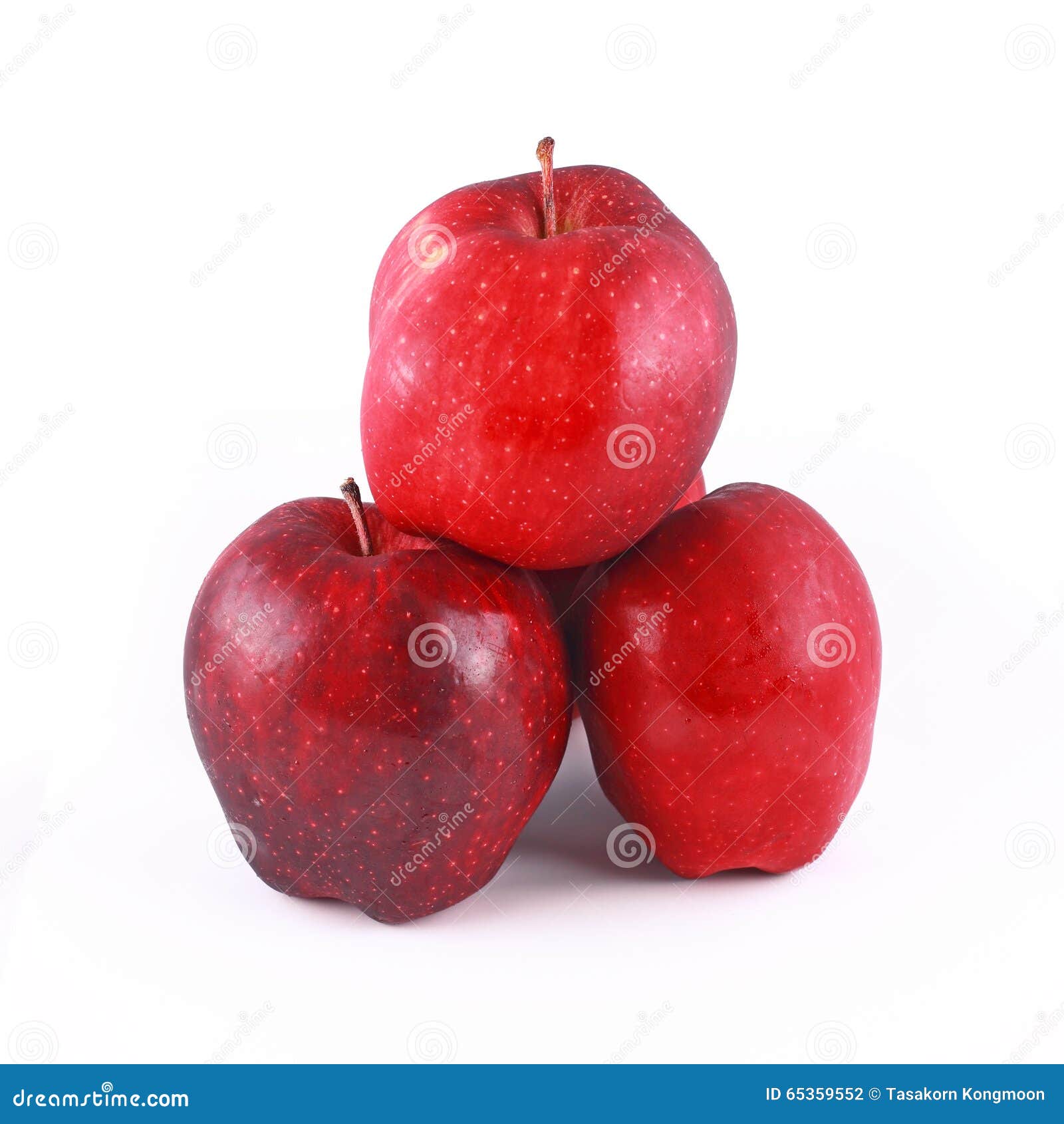 Pile of Red Apples Isolated on White Stock Photo - Image of space ...