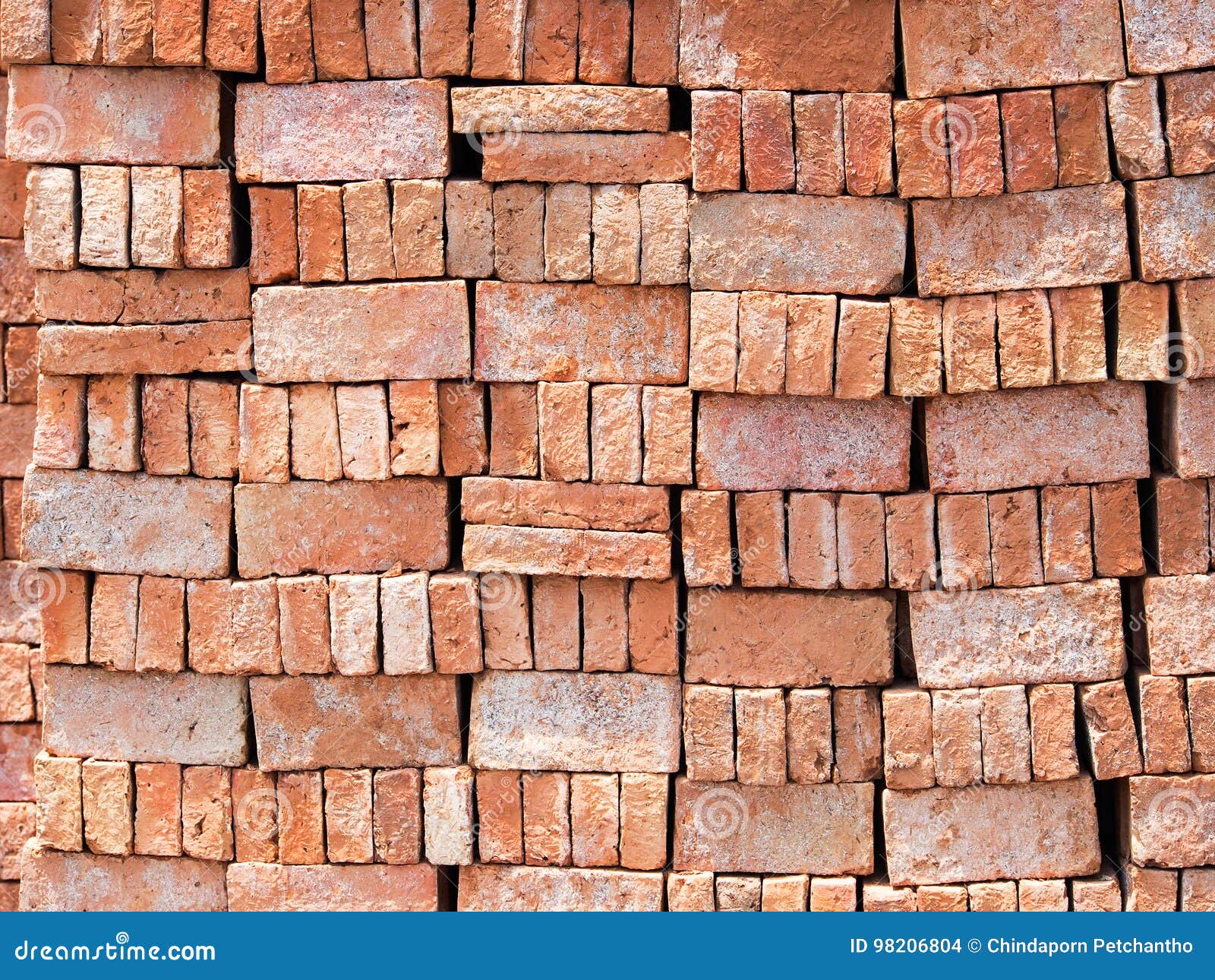 Pile of red brick stock photo. Image of fragment, construction - 98206804