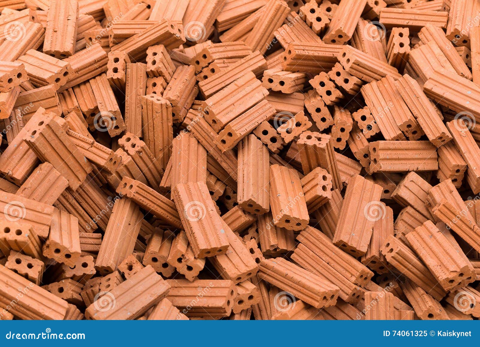 Pile of red bricks stock image. Image of build, construction - 74061325