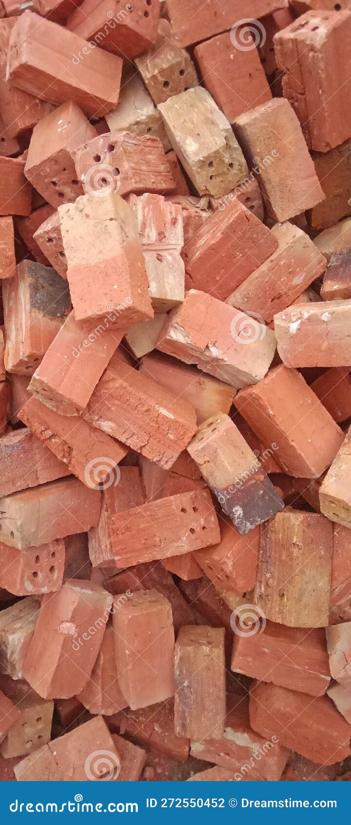 Pile of Red Bricks for Building Stock Photo - Image of color, bata ...