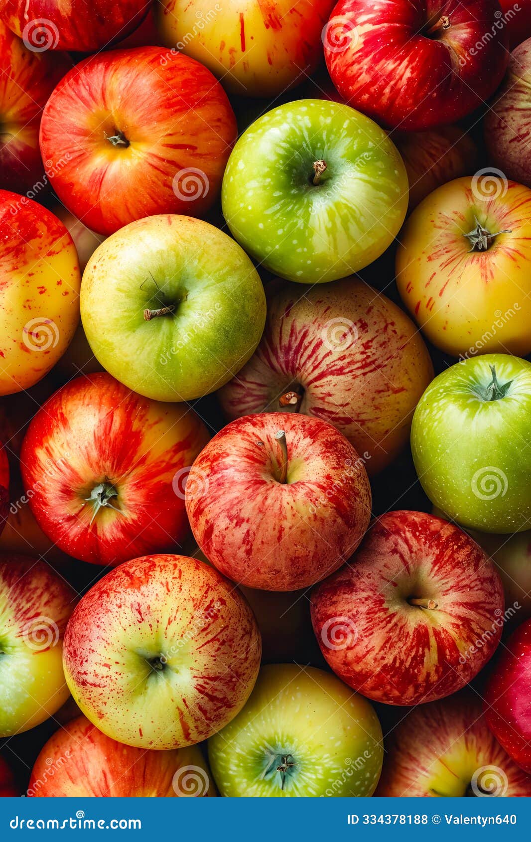 A Pile of Red and Green Apples Sitting on Top of Each Other Stock ...
