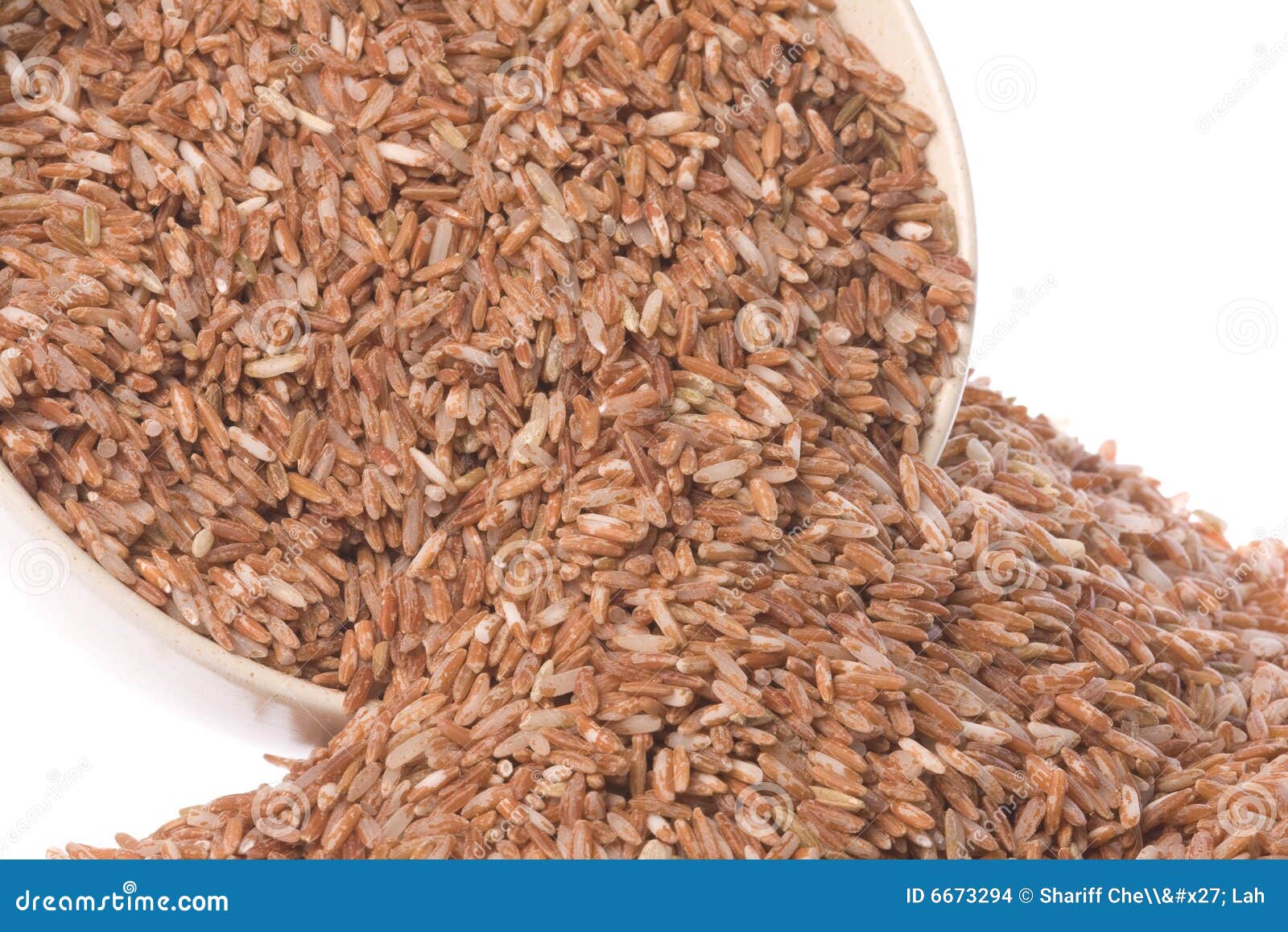 Pile of Red Rice stock photo. Image of hulls, grains, dried - 6673294