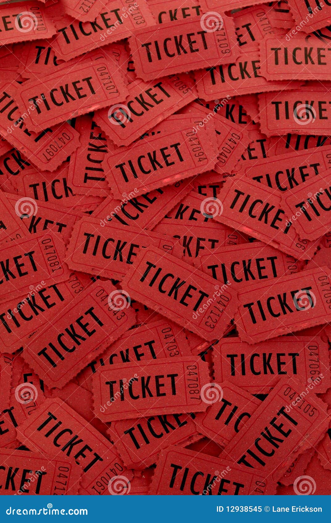 Pile of Red Tickets stock image. Image of game, entertain - 12938545