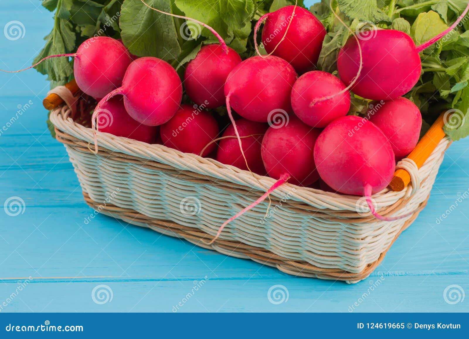 Pile of Reddish in Wicked Basket. Stock Image - Image of basket ...