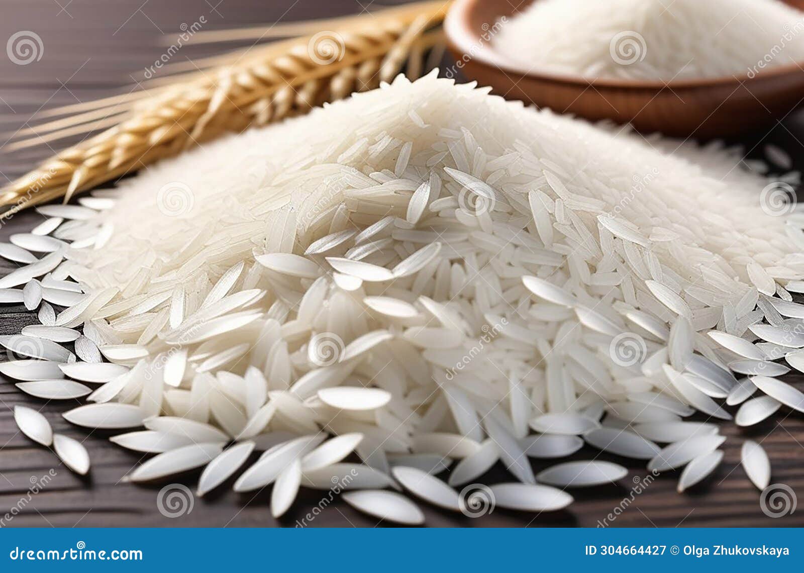 A pile of rice, front view stock illustration. Illustration of dieting ...