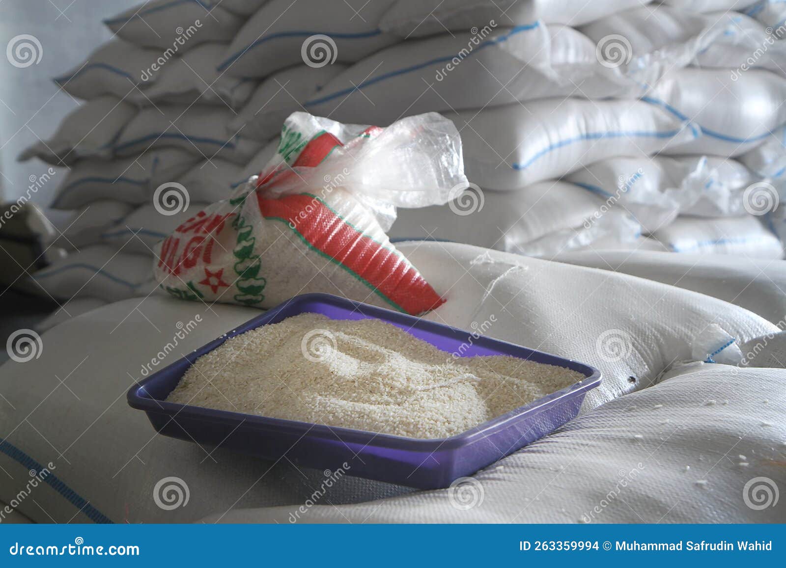 Pile of rice grain stock photo. Image of horizontal - 263359994