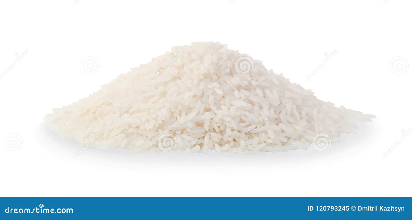 Pile of Rice Isolated on White Stock Image - Image of cuisine, diet ...