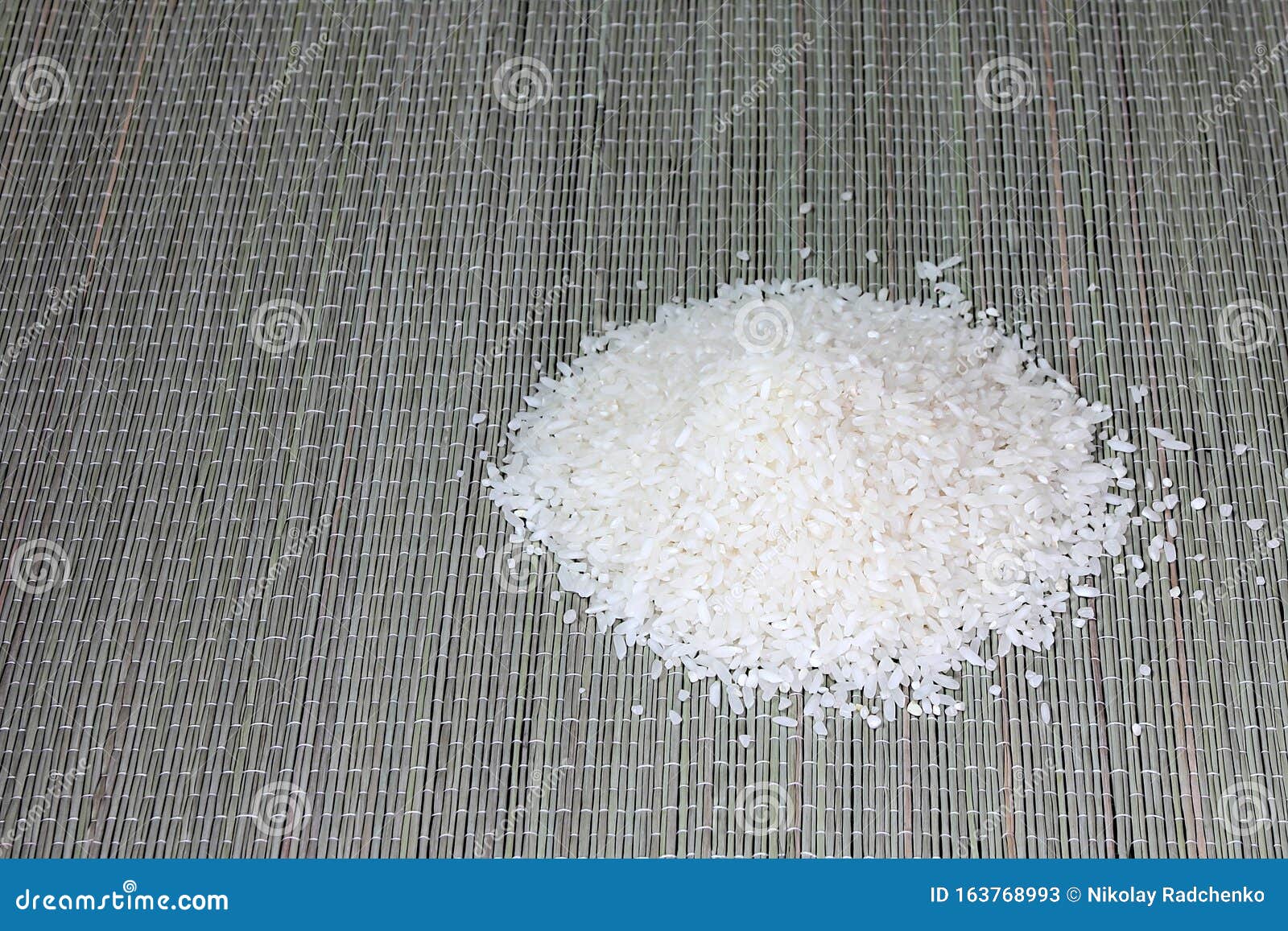 Pile of Rice Lying on a Mat Stock Image - Image of chinese, crop: 163768993