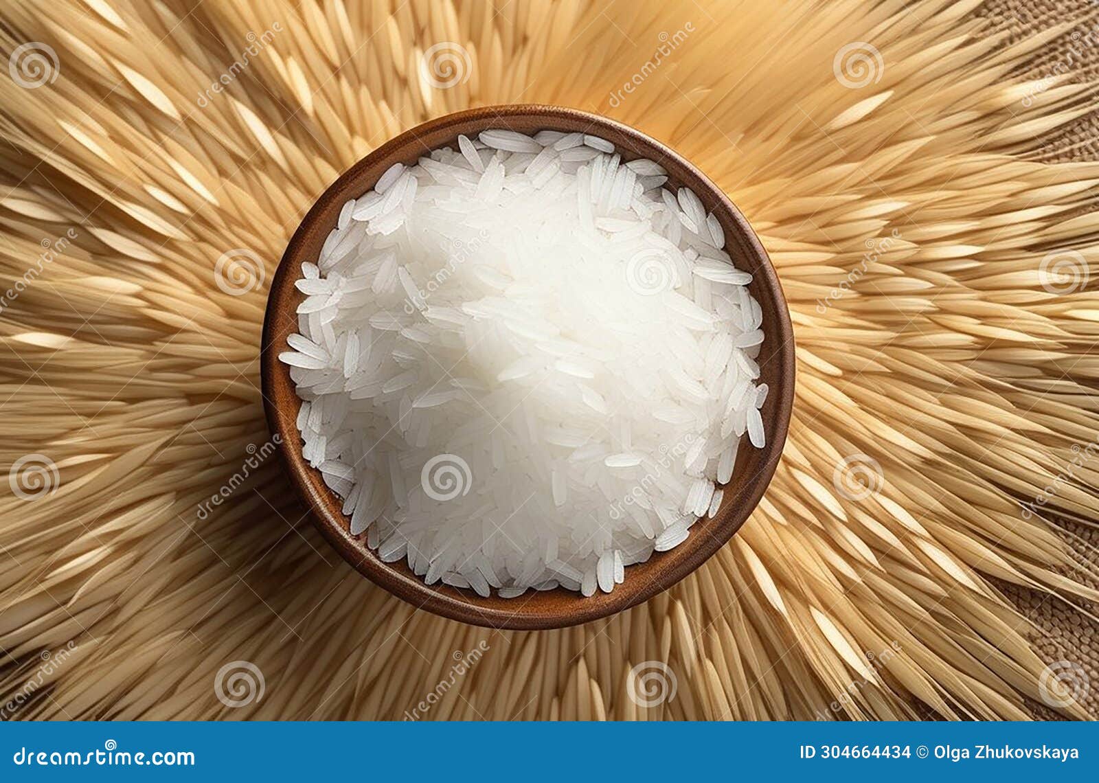A pile of rice, top view stock illustration. Illustration of uncooked ...